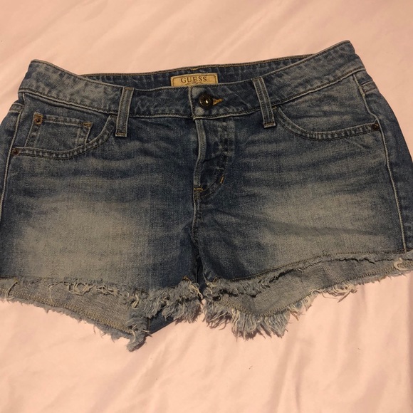 Guess | Shorts | Guess Cut Off Denim Jeans Shorts Distressed 28 | Poshmark